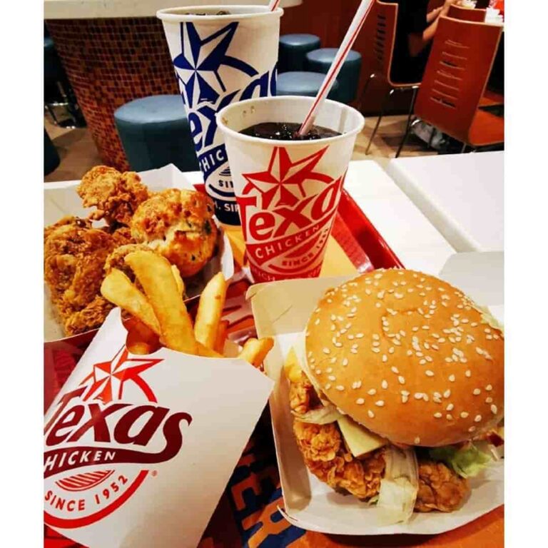 Texas Chicken Singapore Menu With Price | Updated October 2023