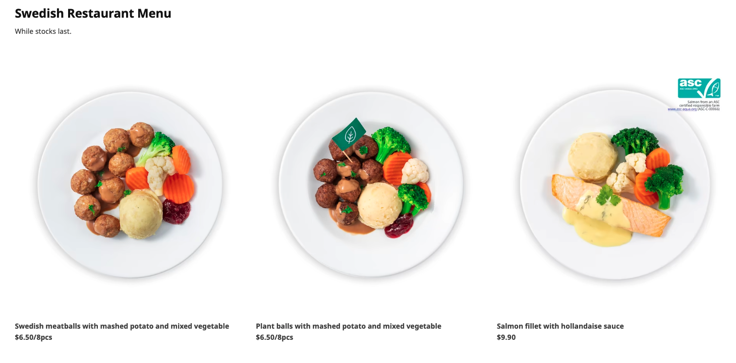 Ikea Singapore Menu 2024 (Updated February)