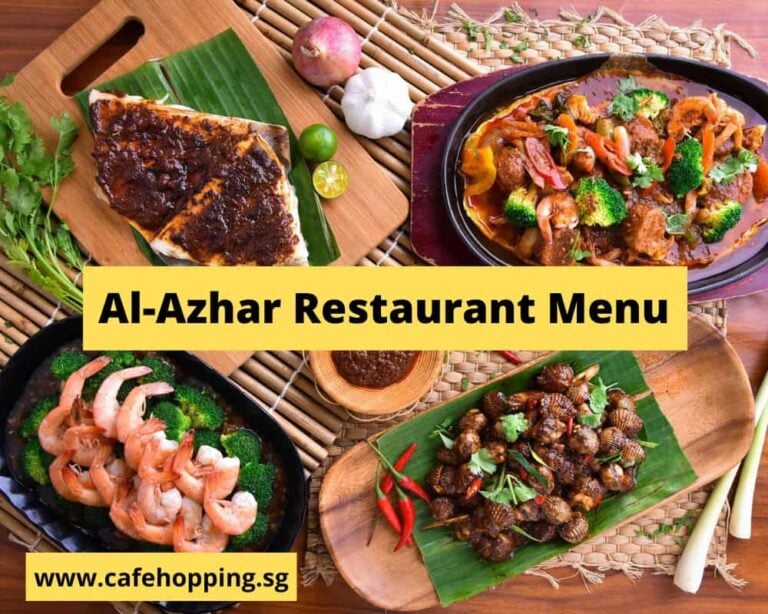 Al-Azhar Restaurant Bukit Timah Menu