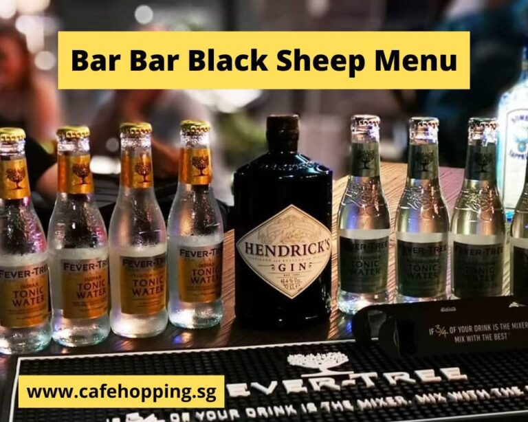 Bar Bar Black Sheep Singapore Menu