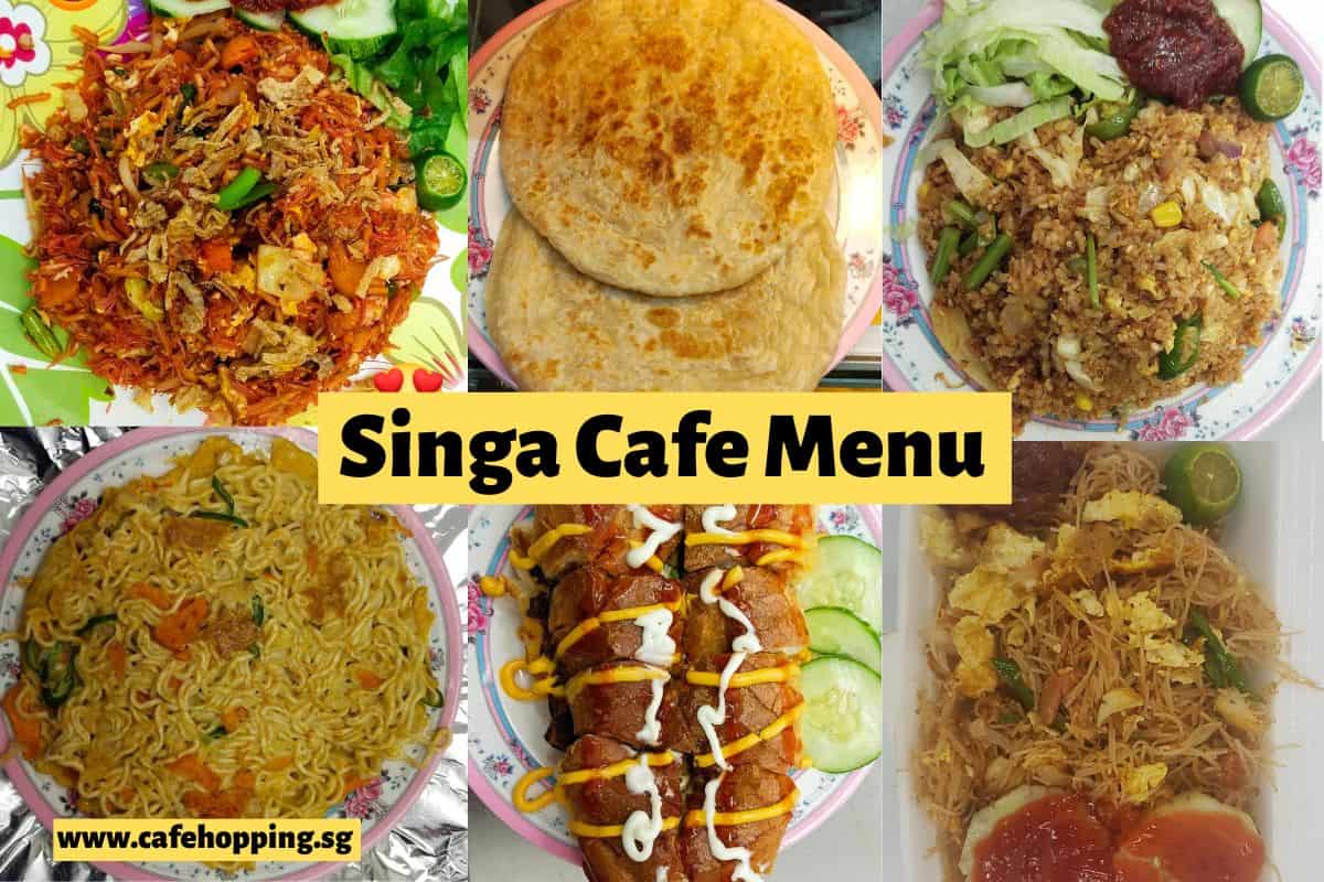 Singa Cafe Menu