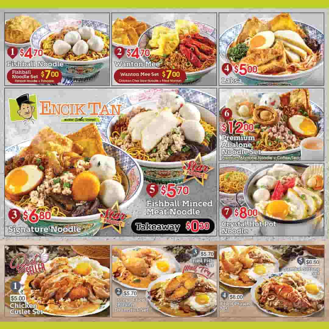 Encik Tan Menu Singapore 2024 (Updated January)