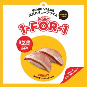 Genki Sushi Singapore Menu 2024 (Updated January)